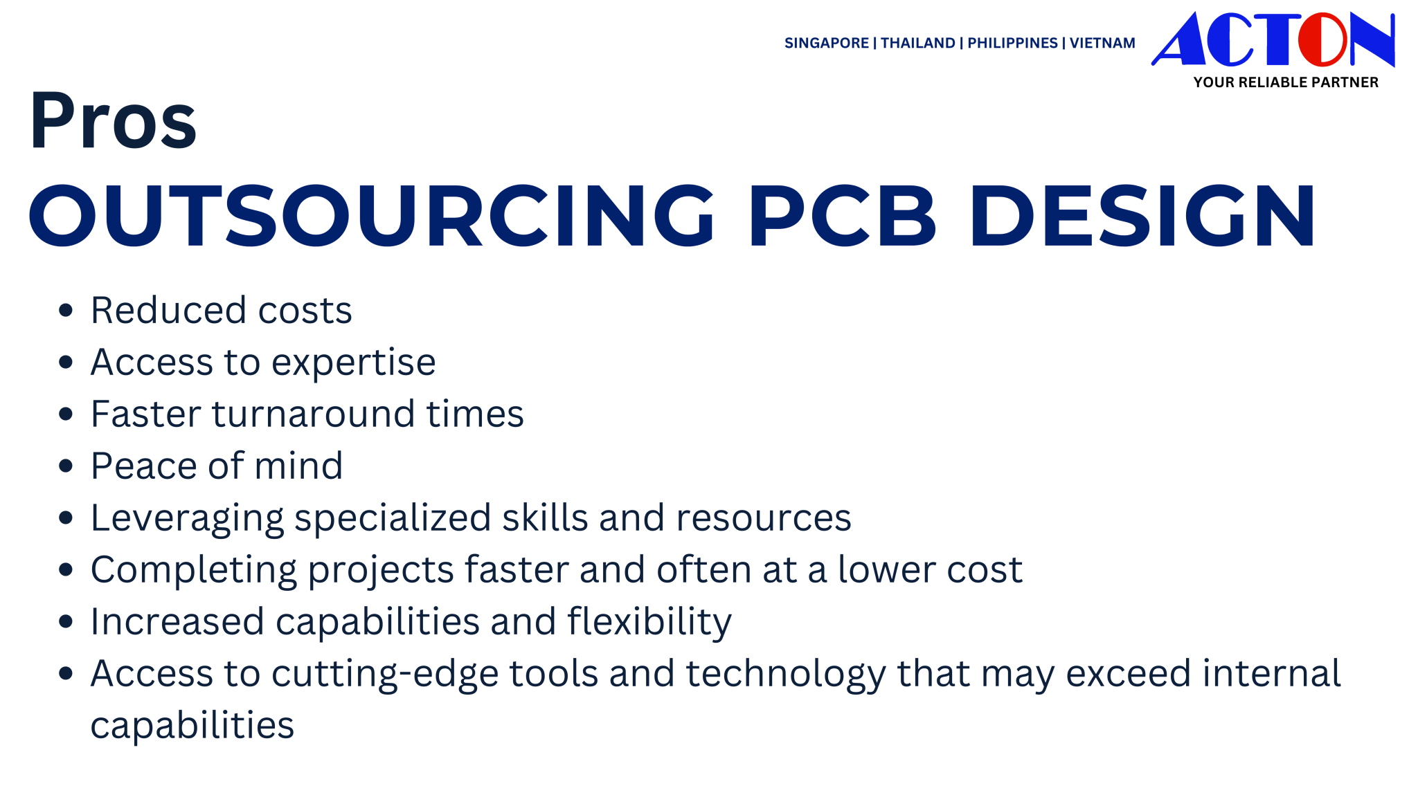 The Benefits of Outsourcing PCB Design and Fabrication. | Acton Technology