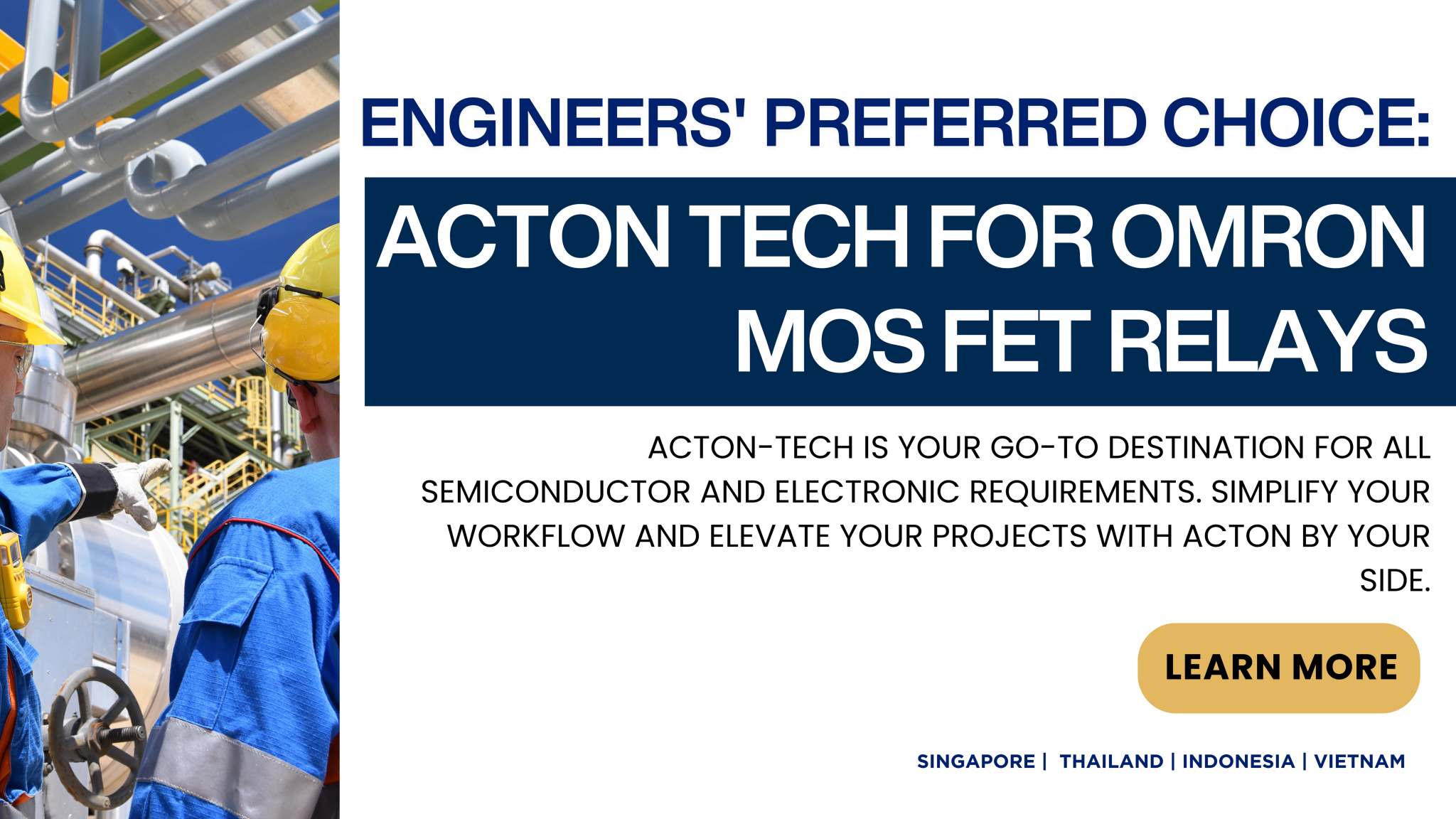 Why Engineers Choose Acton Tech for OMRON MOS FET Relays