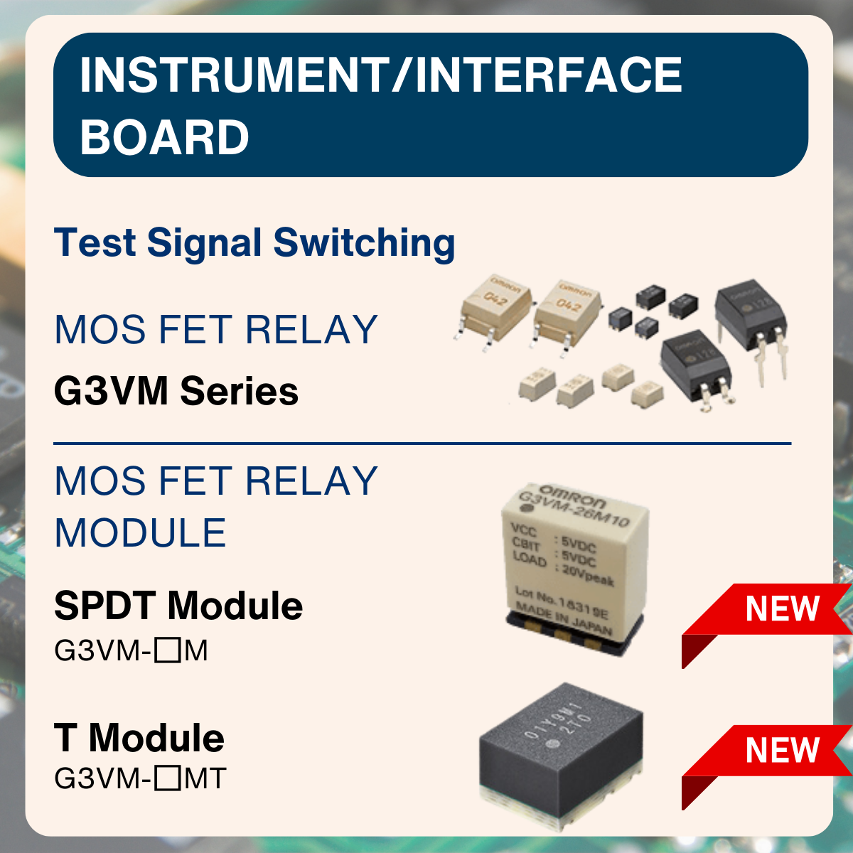 Why Engineers Choose Acton Tech for OMRON MOS FET Relays